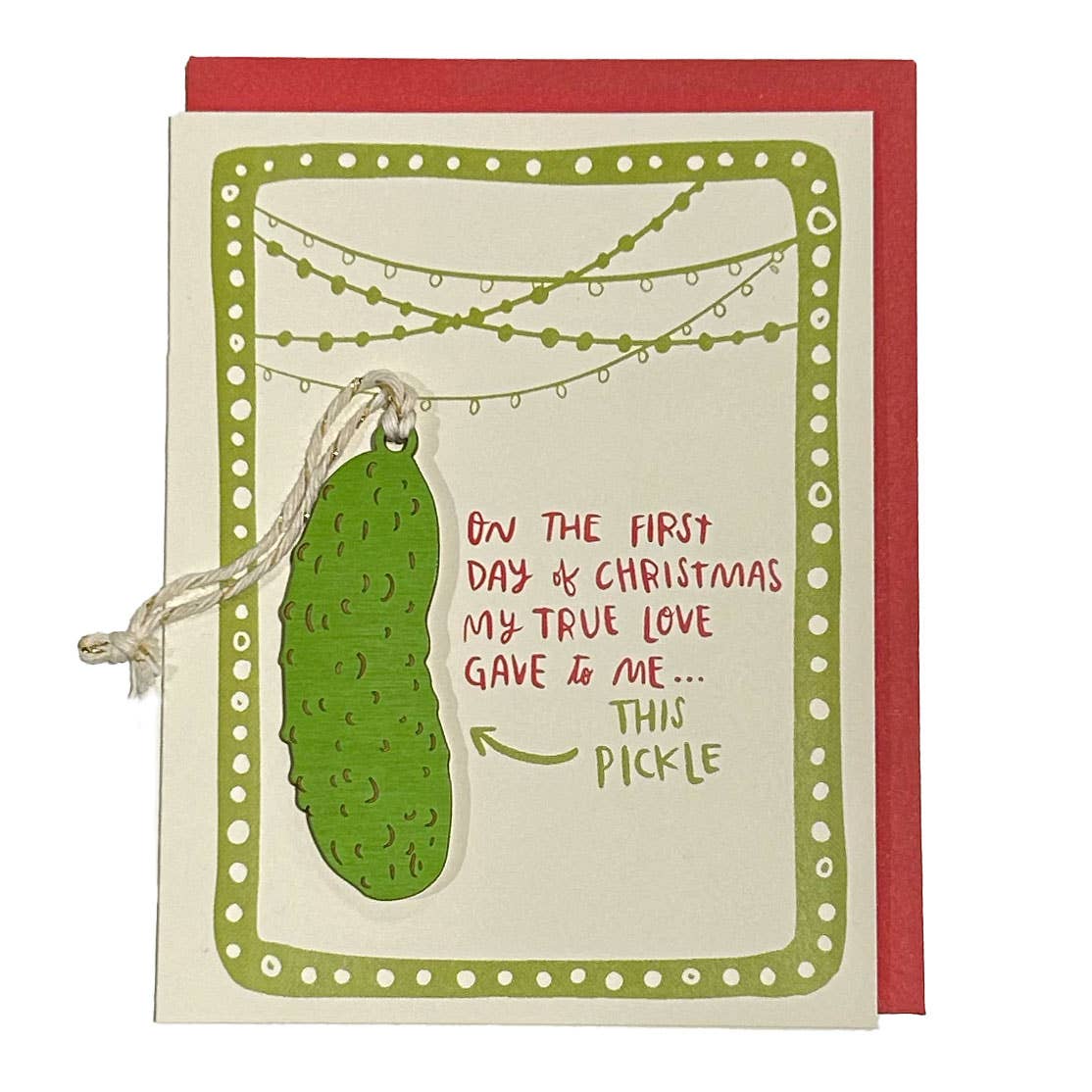 Pickle Ornament w/Card – Frost and Fur